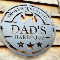 Custom Smokehouse Sign, Rustic BBQ Decor, Personalized Gift - Etsy