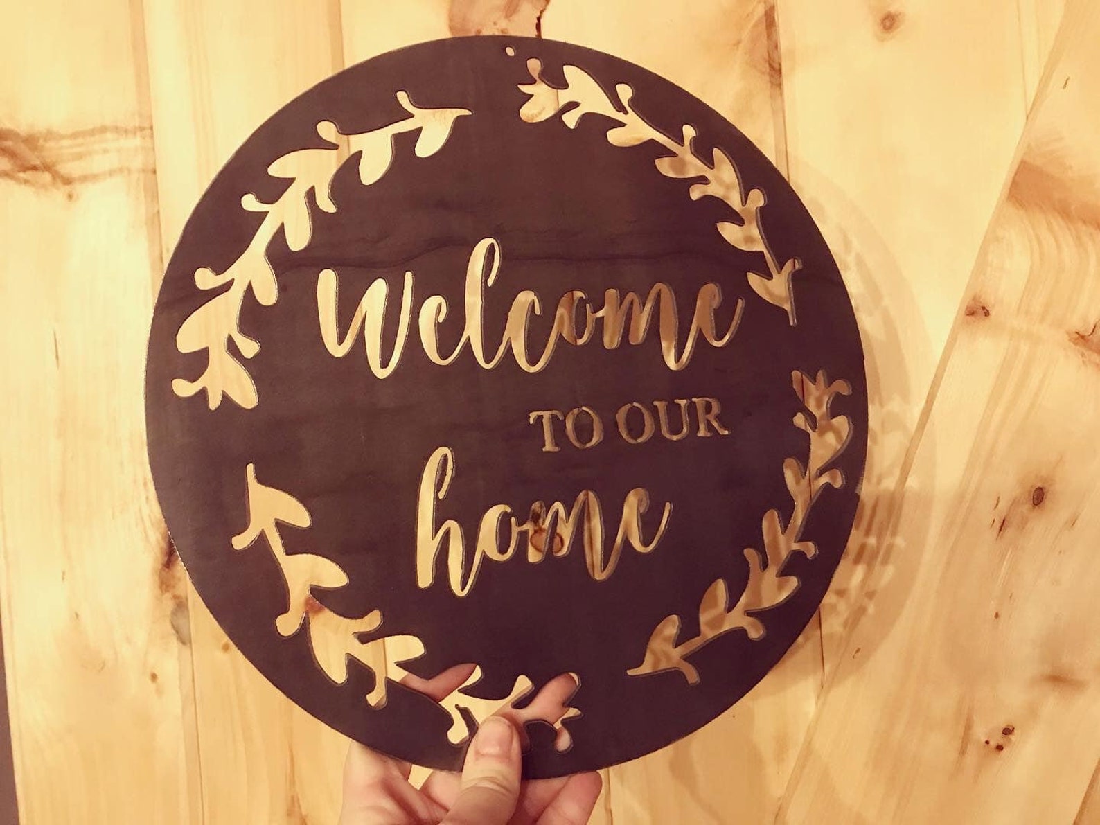 Welcome Sign Metal Welcome to Our Home Sign Metal Welcome | Etsy