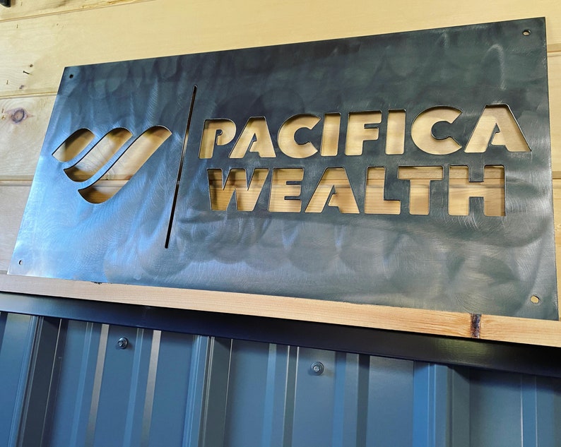 Metal Business Sign Metal Business Logo Sign Personalized - Etsy