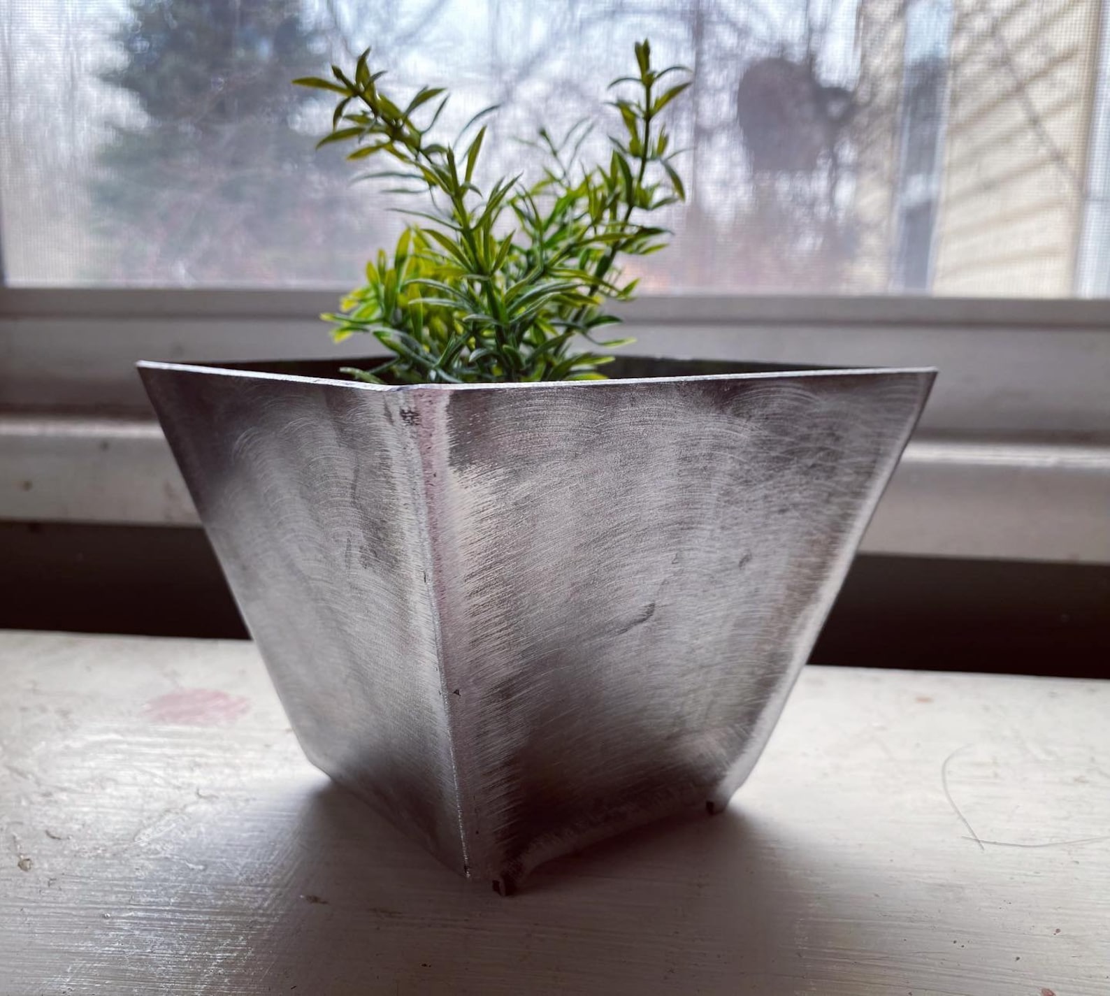 Steel Planter Box Metal Flower Pot modern Steel Planter | Etsy