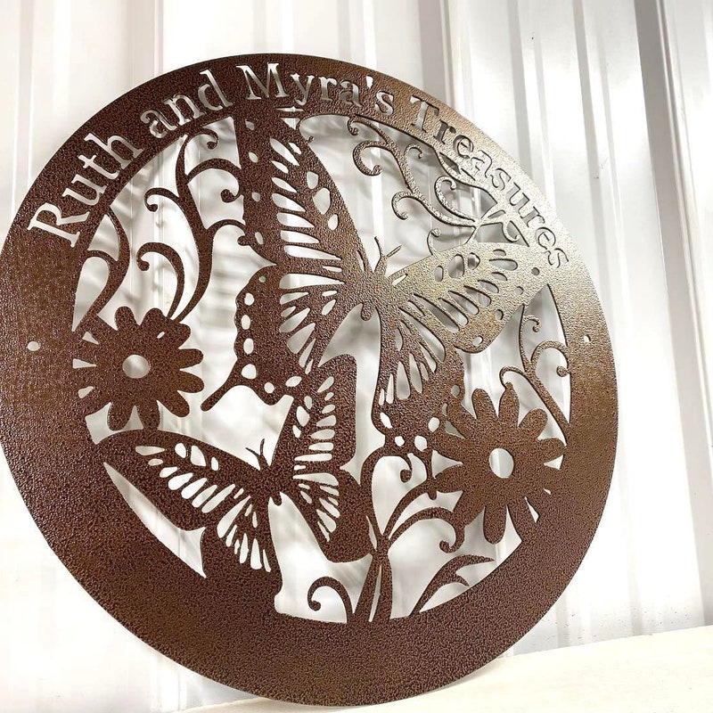 Metal Butterfly - Etsy