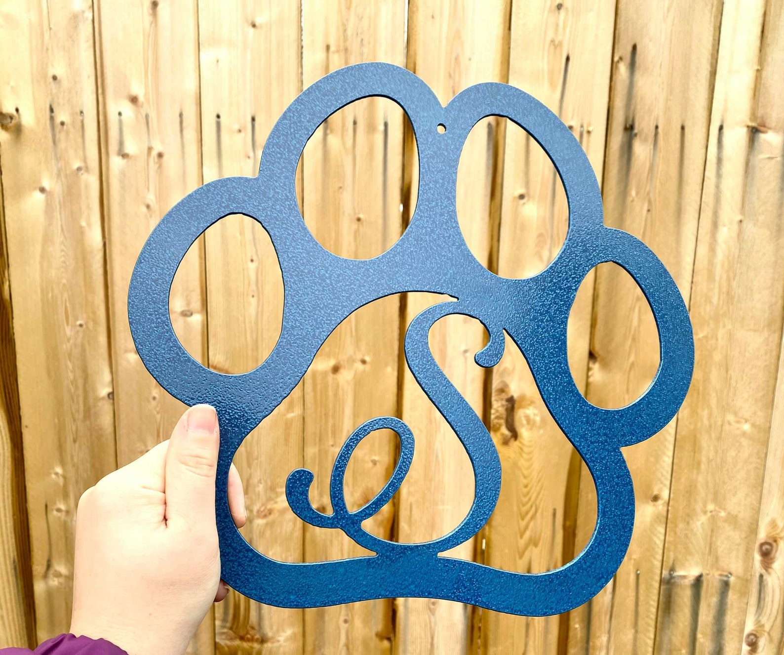 Personalized Metal Paw Print - Paw Print Monogram - Personalized Pet ...