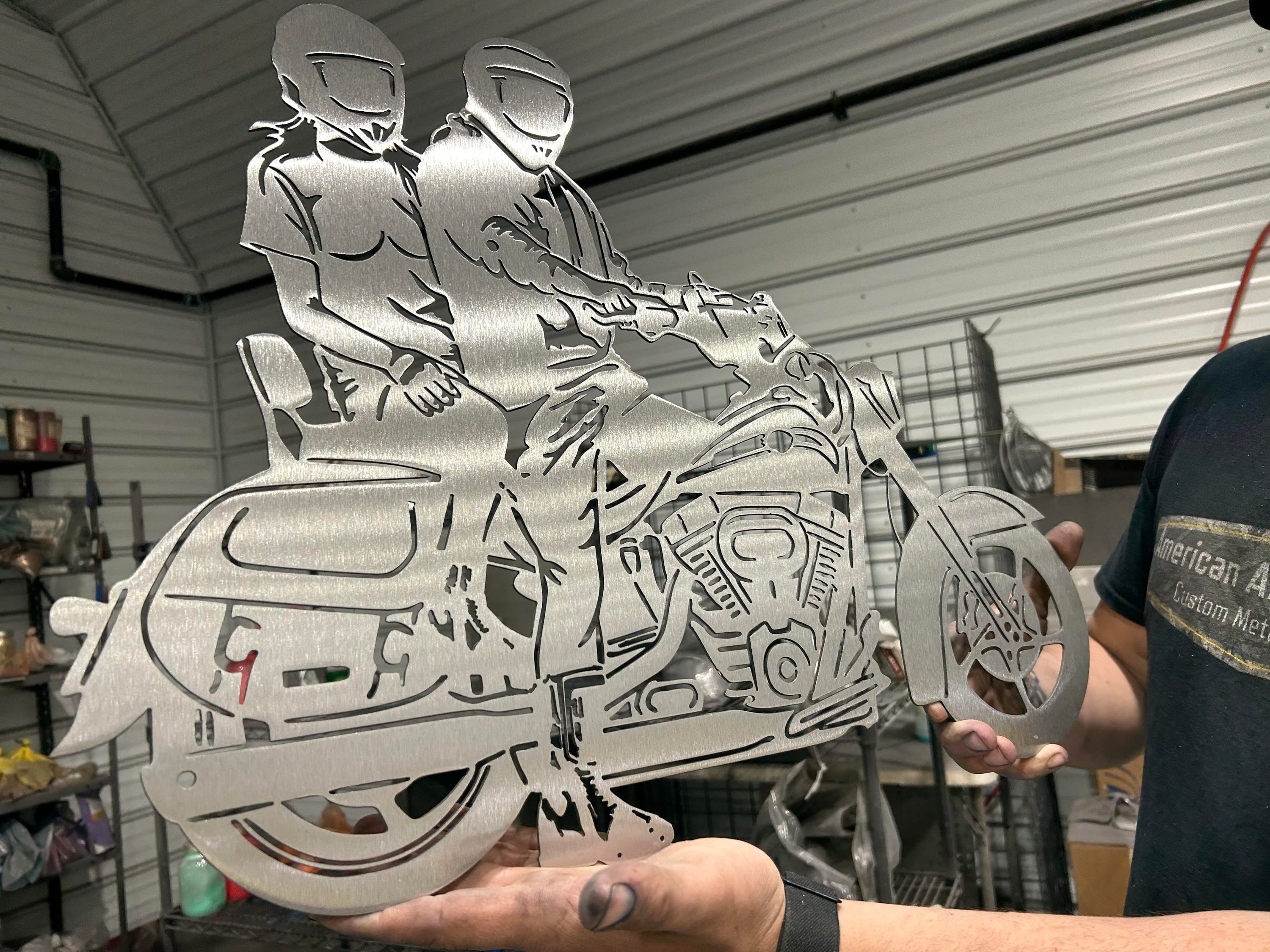 Couple Motorcycle Sign - Metal Motorcycle Sign - Ride or Die Motorcycle ...