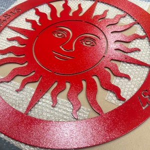 Personalized Metal Sun Compass - Custom Coordinates Sign - Nautical ...