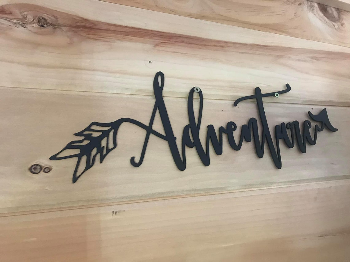 Metal Adventure Arrow Adventure Decor Metal Adventure Sign | Etsy