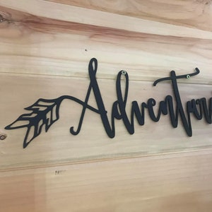 Metal Adventure Arrow - Adventure Decor - Metal Adventure Sign ...