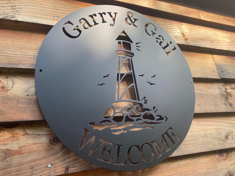 Personalized Lighthouse Sign Metal Lighthouse Sign - Etsy