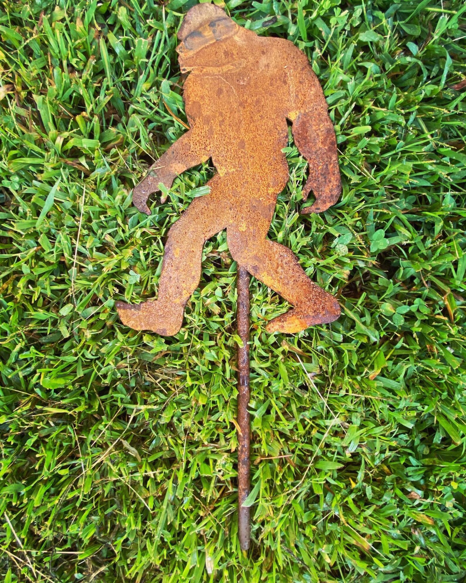 Metal Big Foot Stake Sasquatch Garden Stake Yeti Garden - Etsy