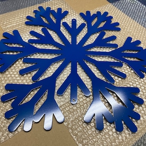 Metal Snowflake - Powder Coated Snowflake - Outdoor Metal Snowflake ...