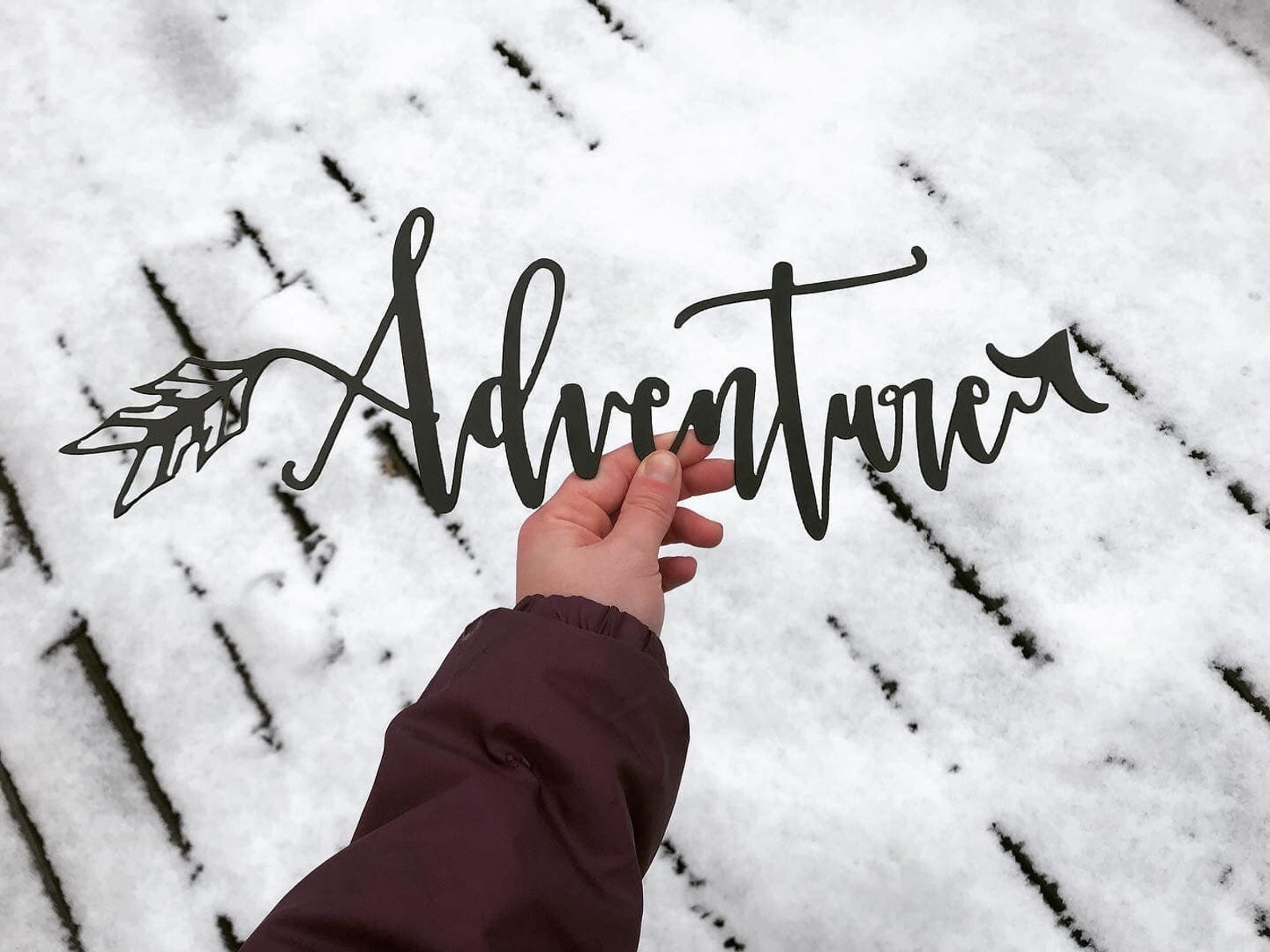 Metal Adventure Arrow - Adventure Decor - Metal Adventure Sign ...