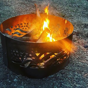 Personalized Fire Ring - Custom Fire Ring - Family Name Fire Ring ...