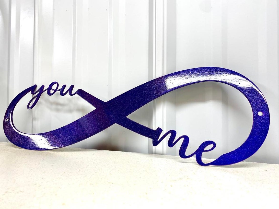 You & Me Infinity Sign Metal Infinity Sign 11th - Etsy