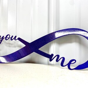 You & Me Infinity Sign Metal Infinity Sign 11th Anniversary Gift Metal ...