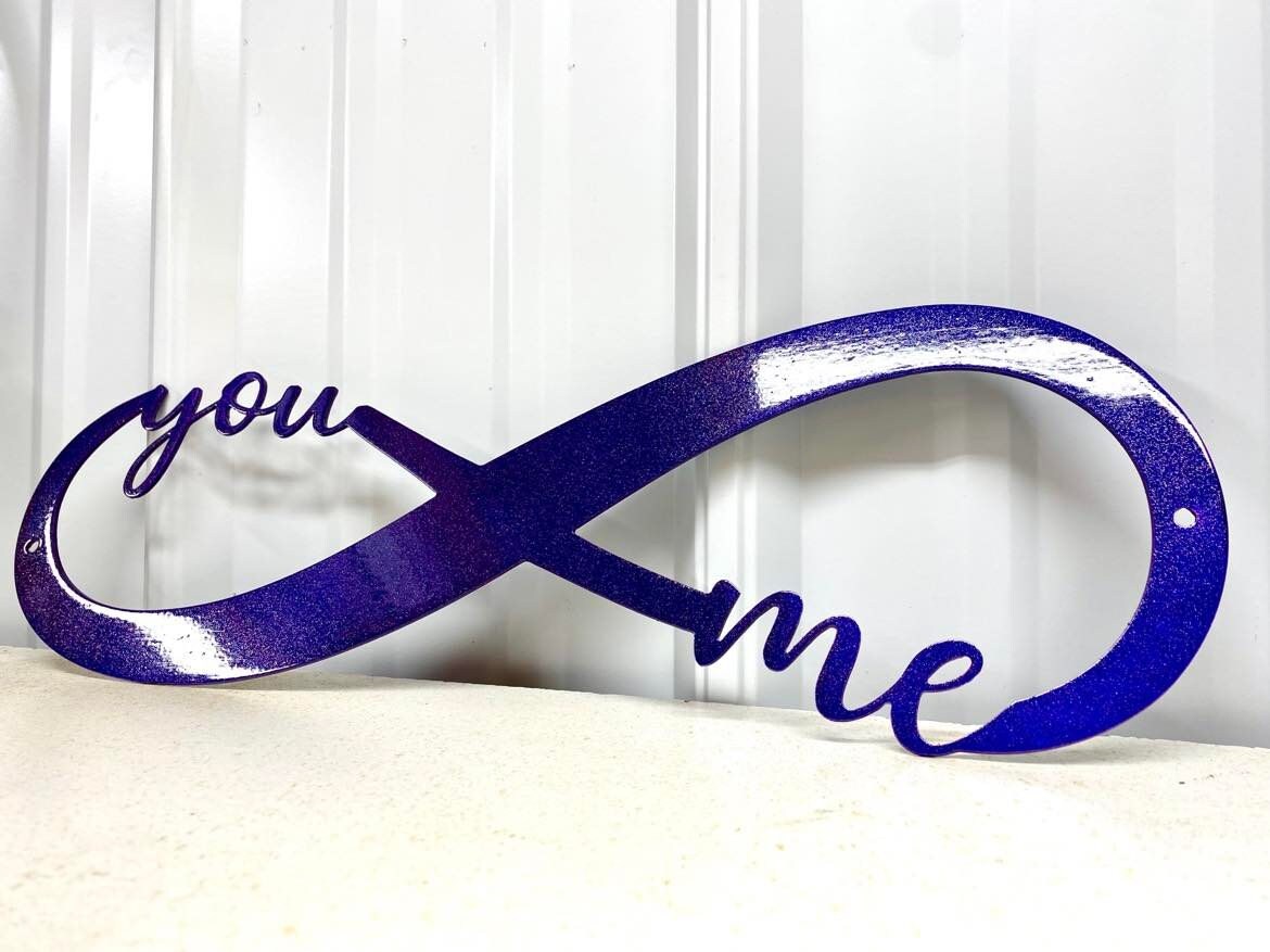 You & Me Infinity Sign Metal Infinity Sign 11th - Etsy