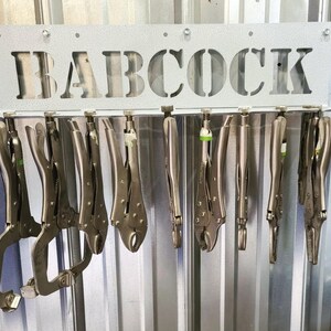 Wall Mounted Vise Grips Storage -personalized Vice Grip Organization ...