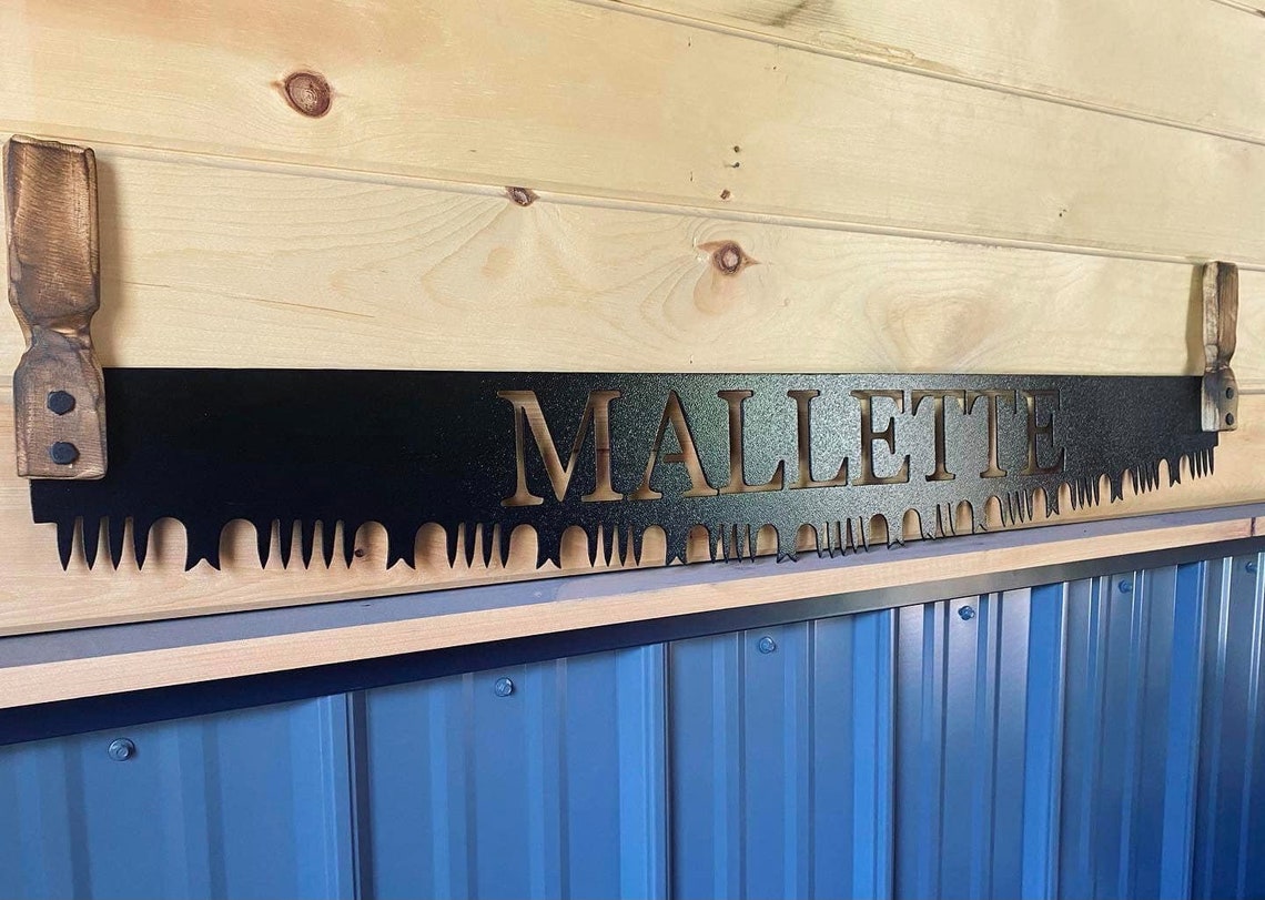 Personalized Cross Cut Saw With Hand Widdled Handles Cross - Etsy