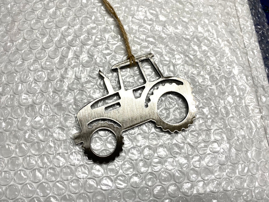 Metal Tractor Ornament - Tractor Ornament - Farming Ornament - Tractor ...