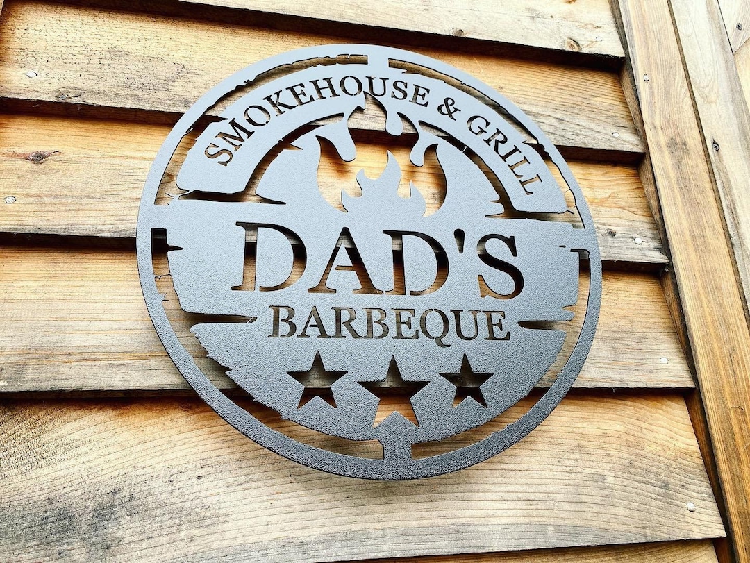 Personalized Metal Grilling Sign - Metal Grill Sign - Metal BBQ Smoker ...