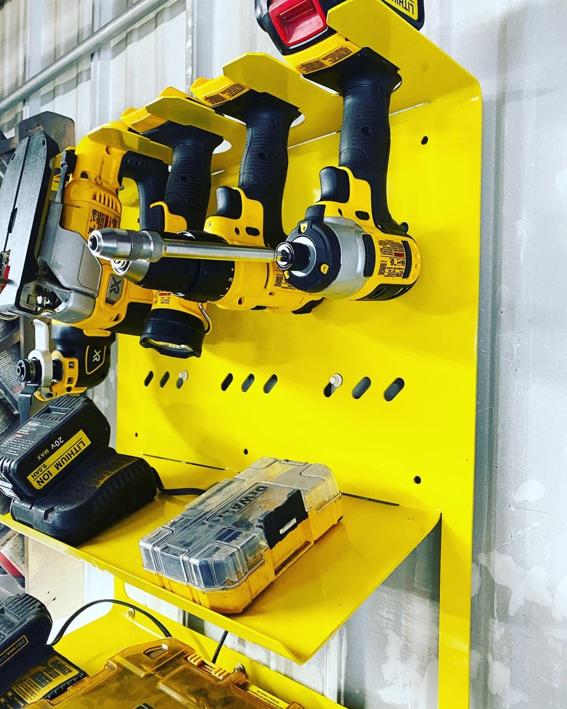 Power Tool Charging Station - Steel Charging Station - Drill Holder ...