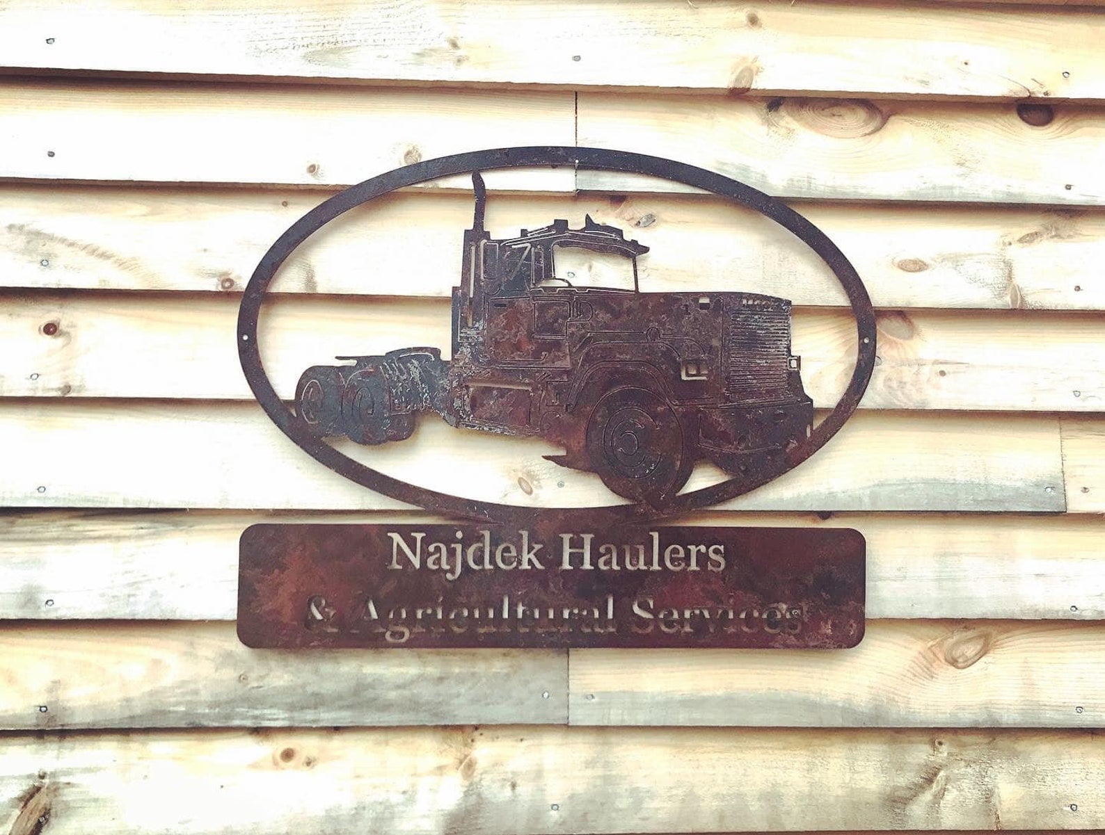 Rust Patina Metal Business Sign - Rust Business Sign - Corten Steel ...