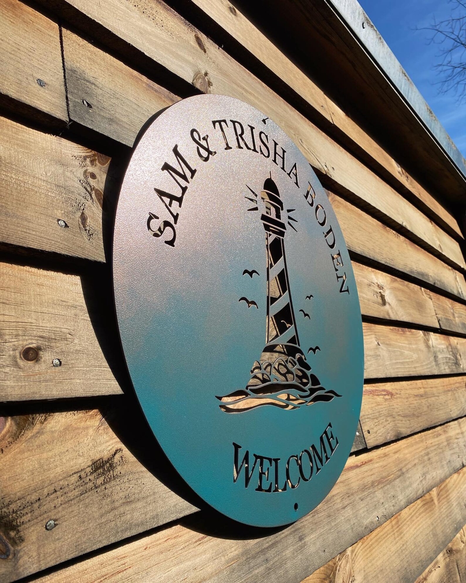 Personalized Lighthouse Sign Metal Lighthouse Sign - Etsy