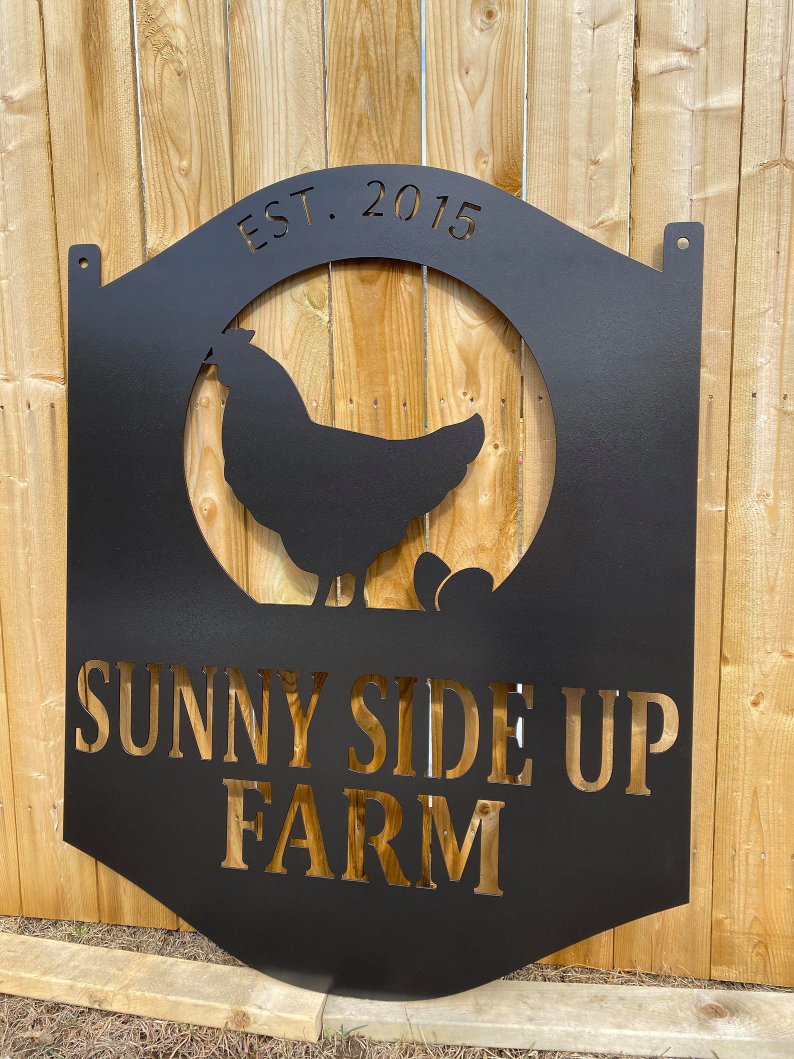 Chicken Farm Sign Metal Chicken Sign Personalized Farm Sign | Etsy