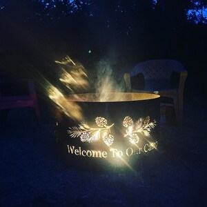 Personalized Fire Ring - Custom Fire Ring - Family Name Fire Ring ...