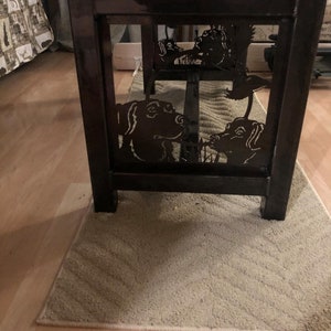 Labrador Retriever Themed Metal Bench - Steel Coffee Table - Labrador ...