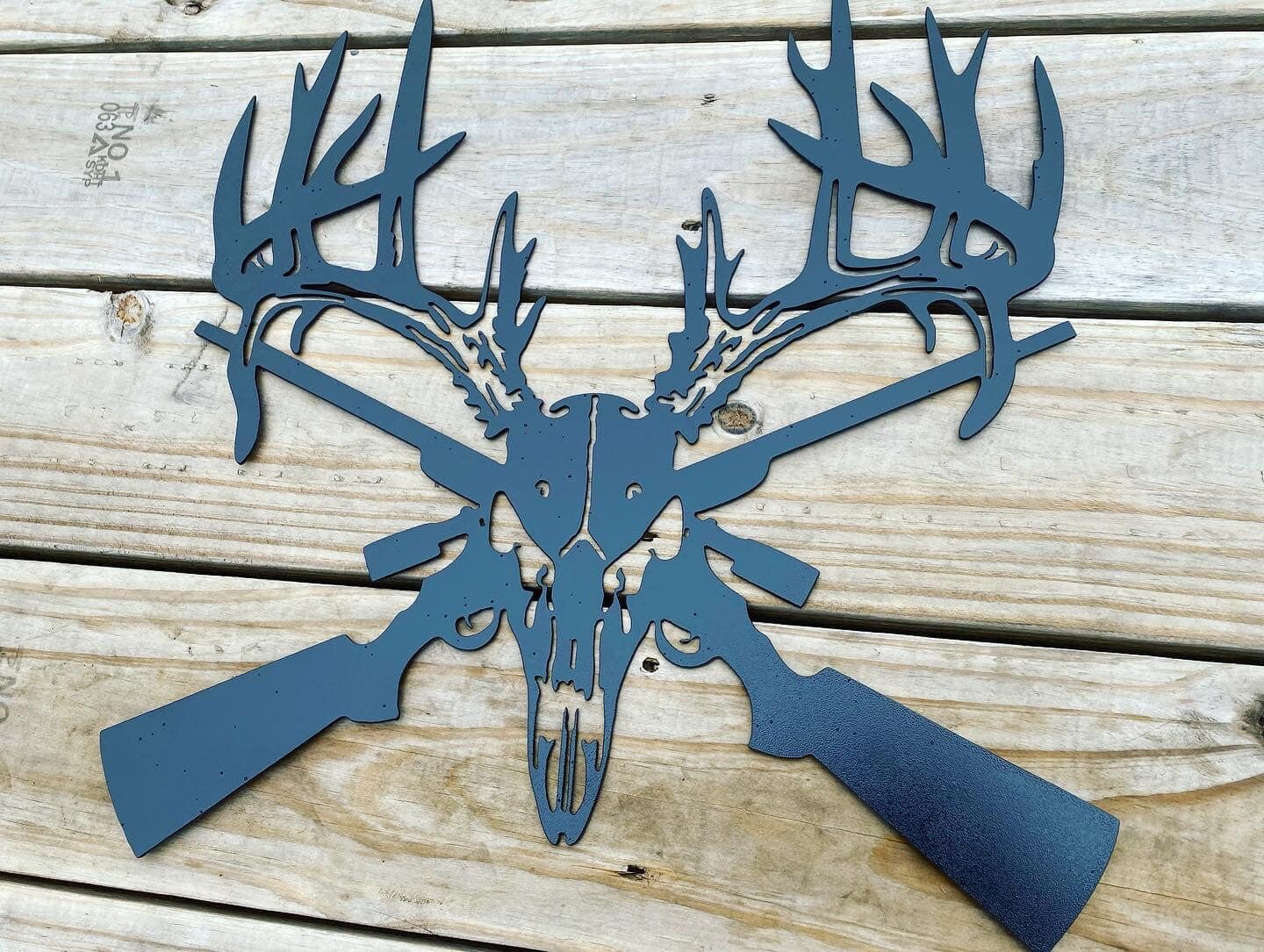 Metal Deer Skull and Gun Sign Metal Man Cave Sign Garage - Etsy