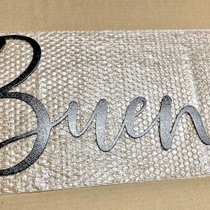 Custom Metal Name - Metal Family Name - Personalized Steel Name - Wall ...