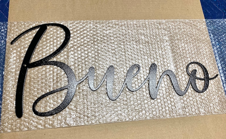 Custom Metal Name - Metal Family Name - Personalized Steel Name - Wall ...