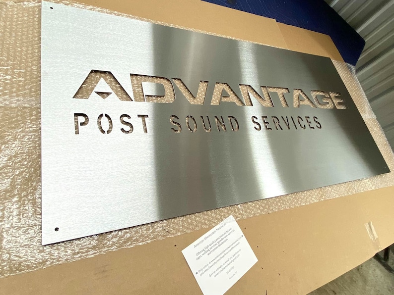 Metal Business Sign - Metal Business Logo Sign - Personalized Metal ...