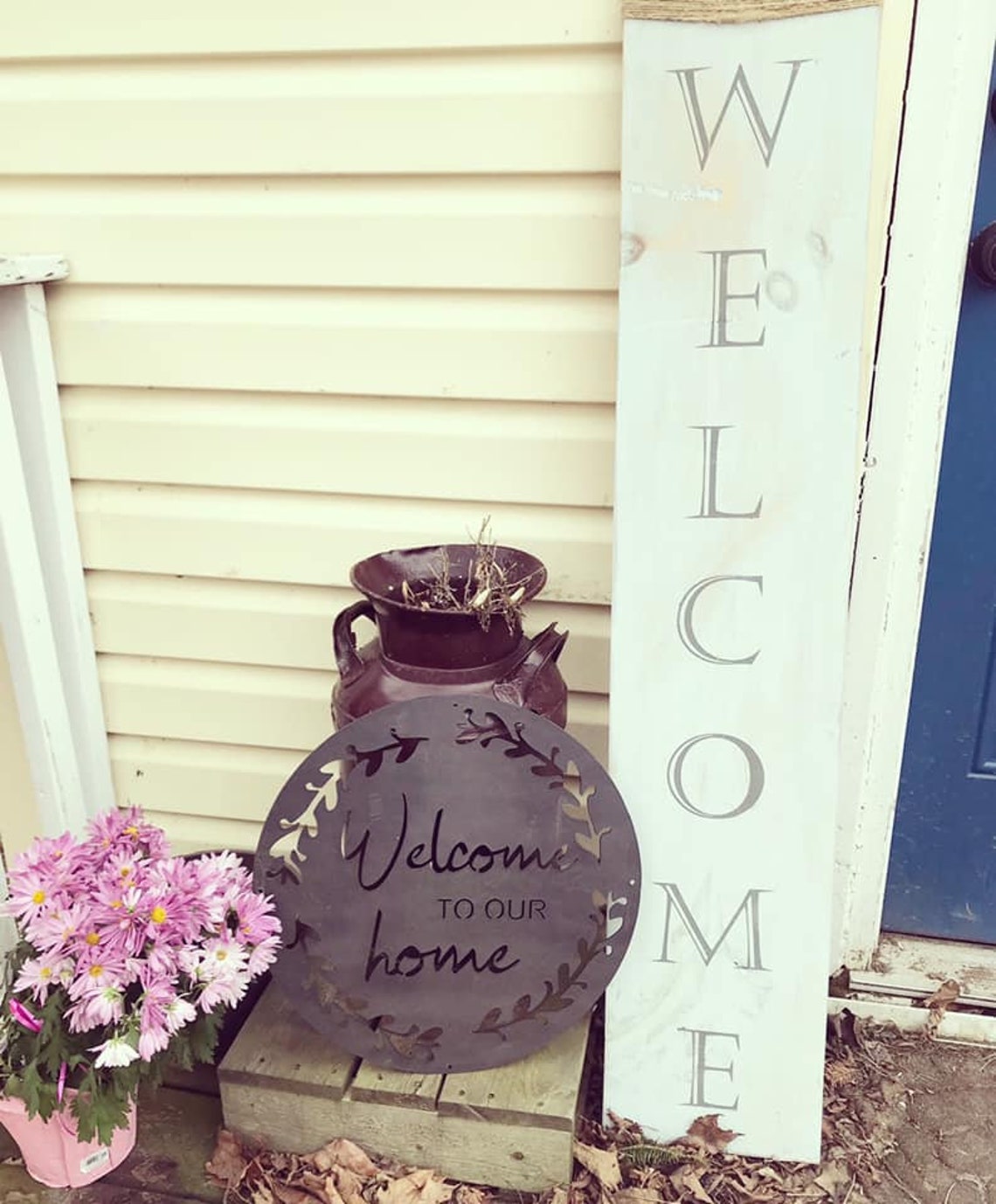 Welcome Sign Metal Welcome to Our Home Sign Metal Welcome | Etsy