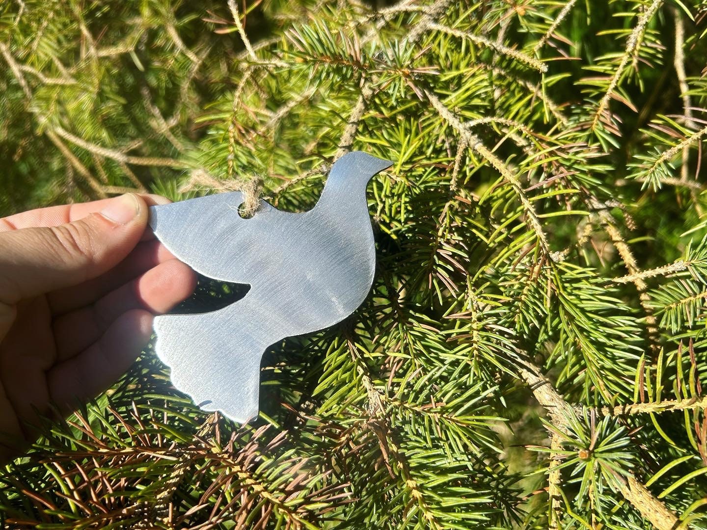 Metal Dove Ornament - Personalized Dove Ornament - Metal Ornaments ...