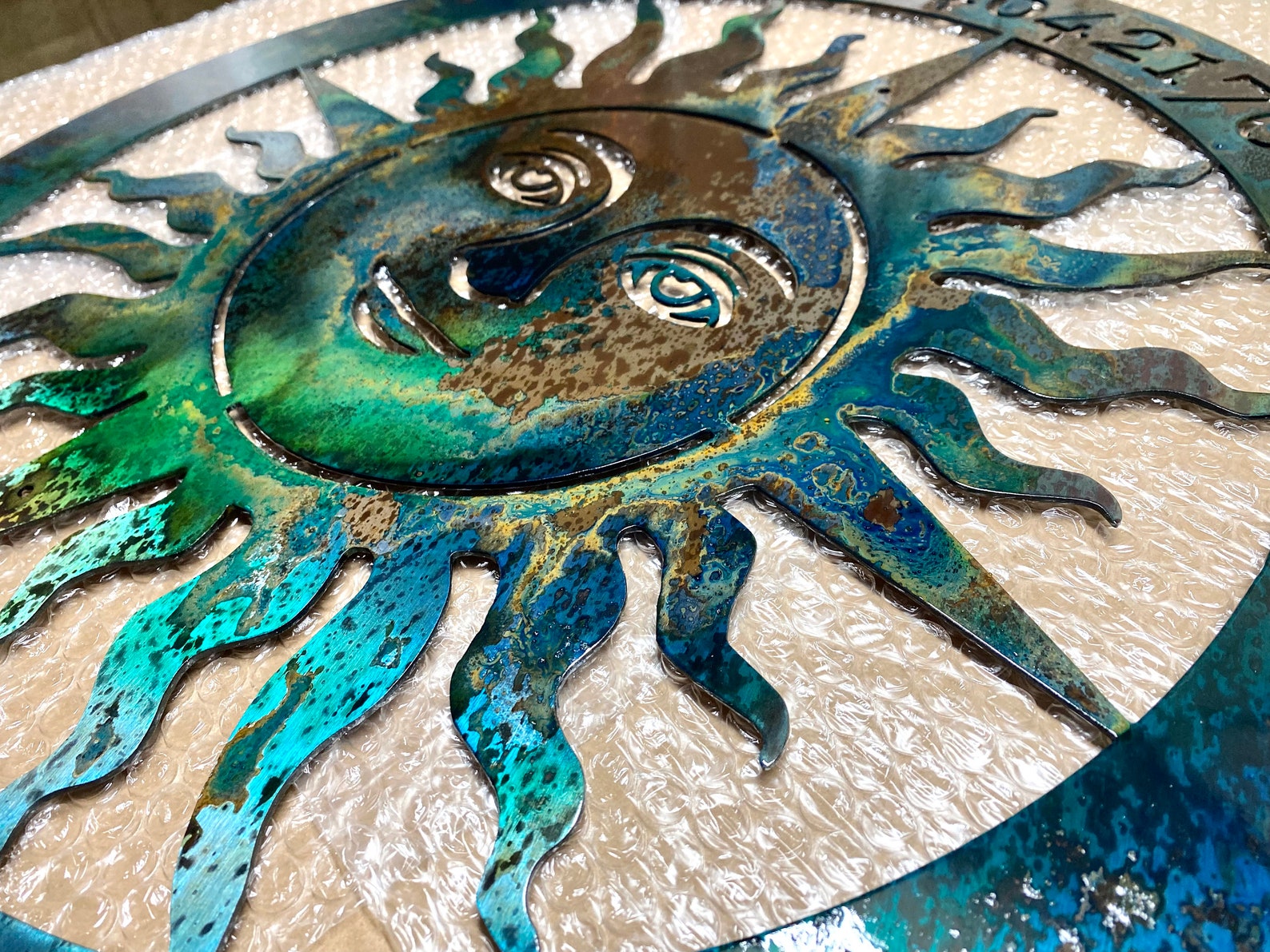 Personalized Metal Sun Compass Custom Coordinates Sign - Etsy