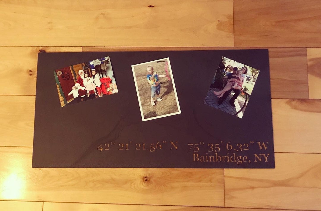 Personalized Metal Picture Magnet Board - Custom Coordinates Picture ...