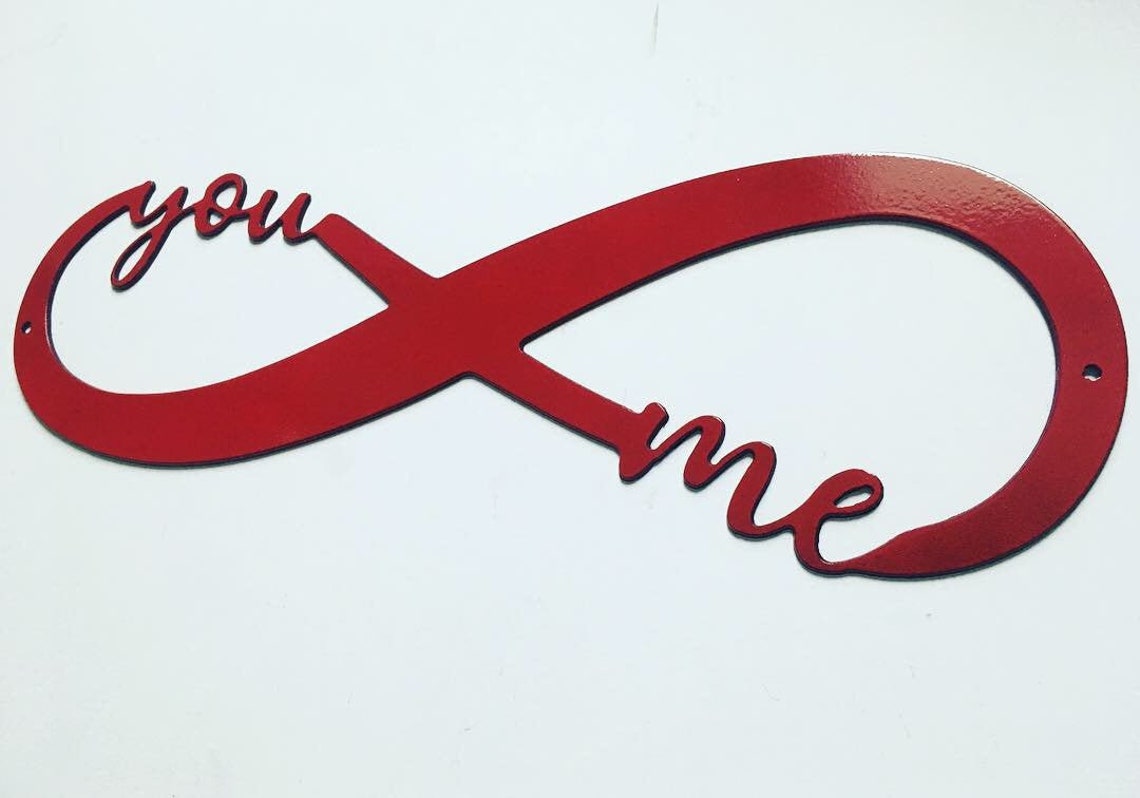 You & Me Infinity Sign Metal Infinity Sign 11th | Etsy