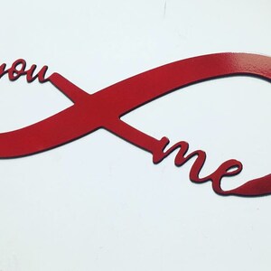 You & Me Infinity Sign Metal Infinity Sign 11th Anniversary Gift Metal ...