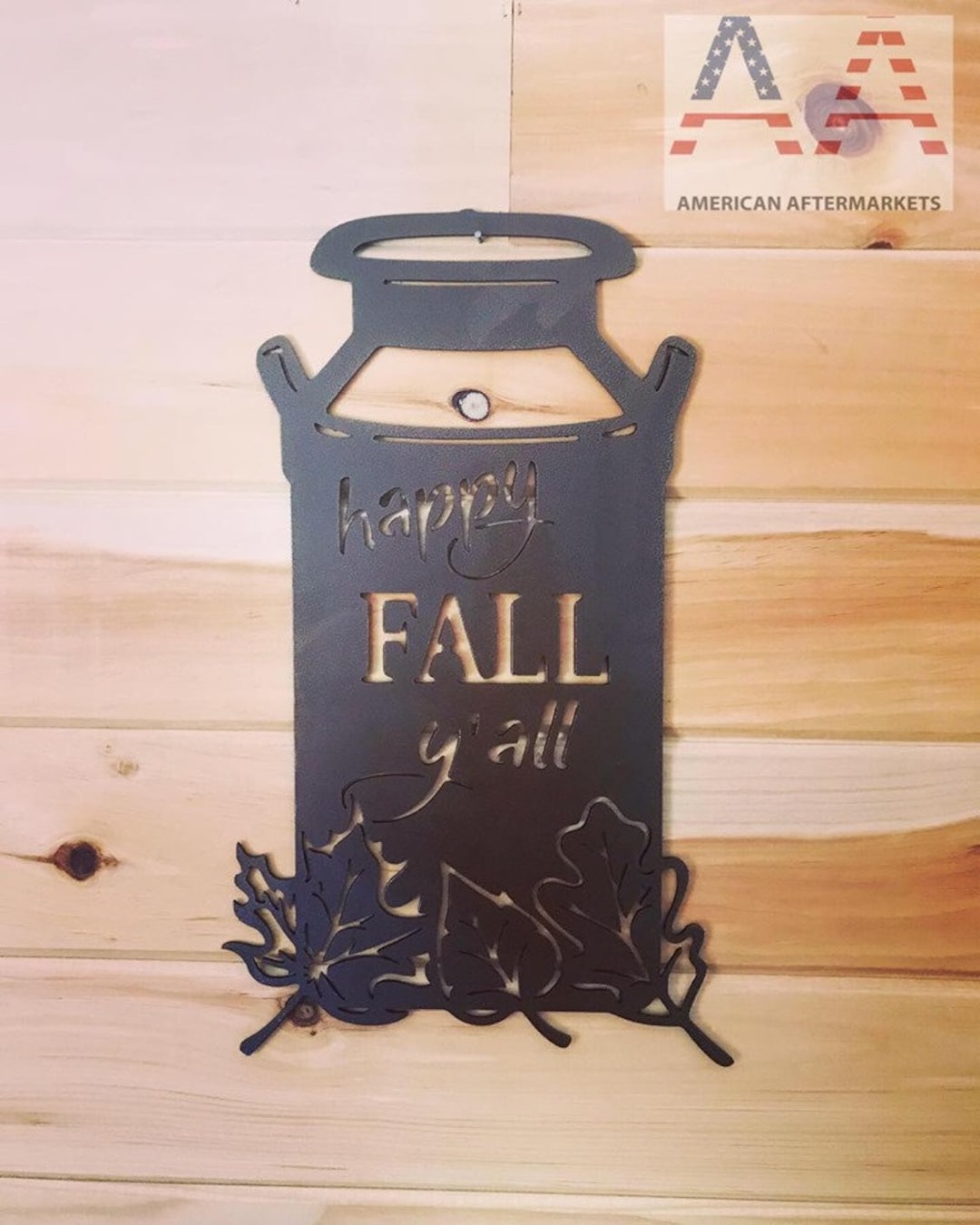 Front Porch Fall Decor - Happy Fall Y'all - Happy Fall Y'all Metal Sign ...