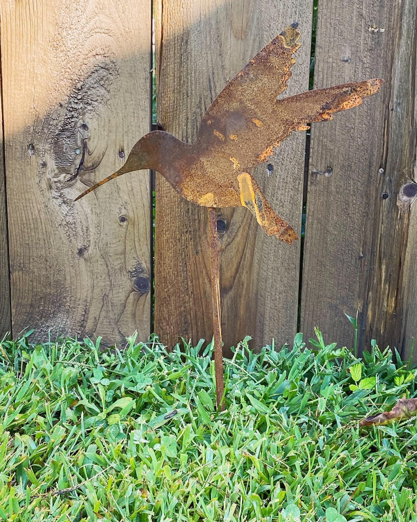 Hummingbird Stake Metal Hummingbird Hummingbird Christmas - Etsy