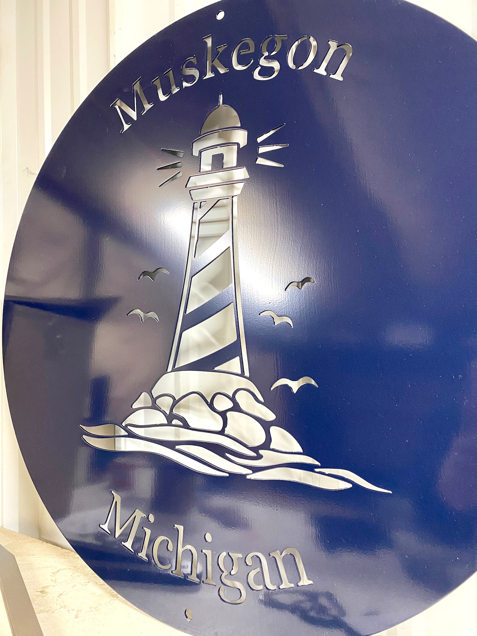 Personalized Lighthouse Sign - Metal Lighthouse Sign - Lighthouse ...
