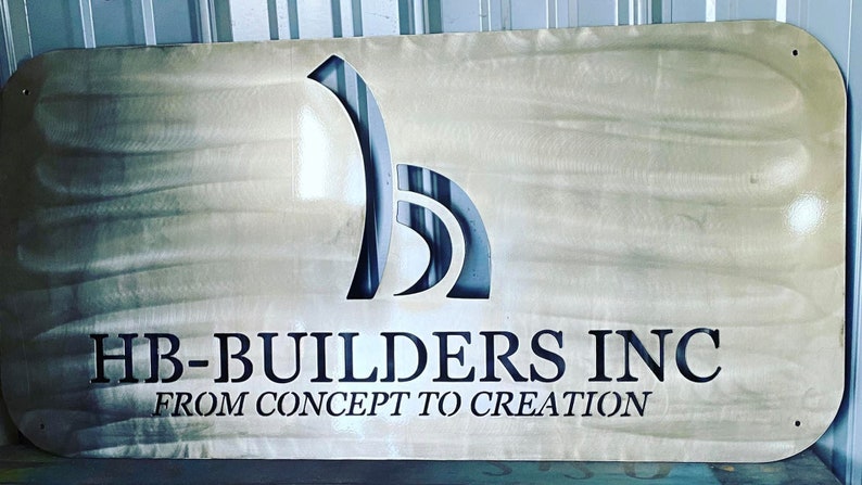 Metal Business Sign - Metal Business Logo Sign - Personalized Metal ...