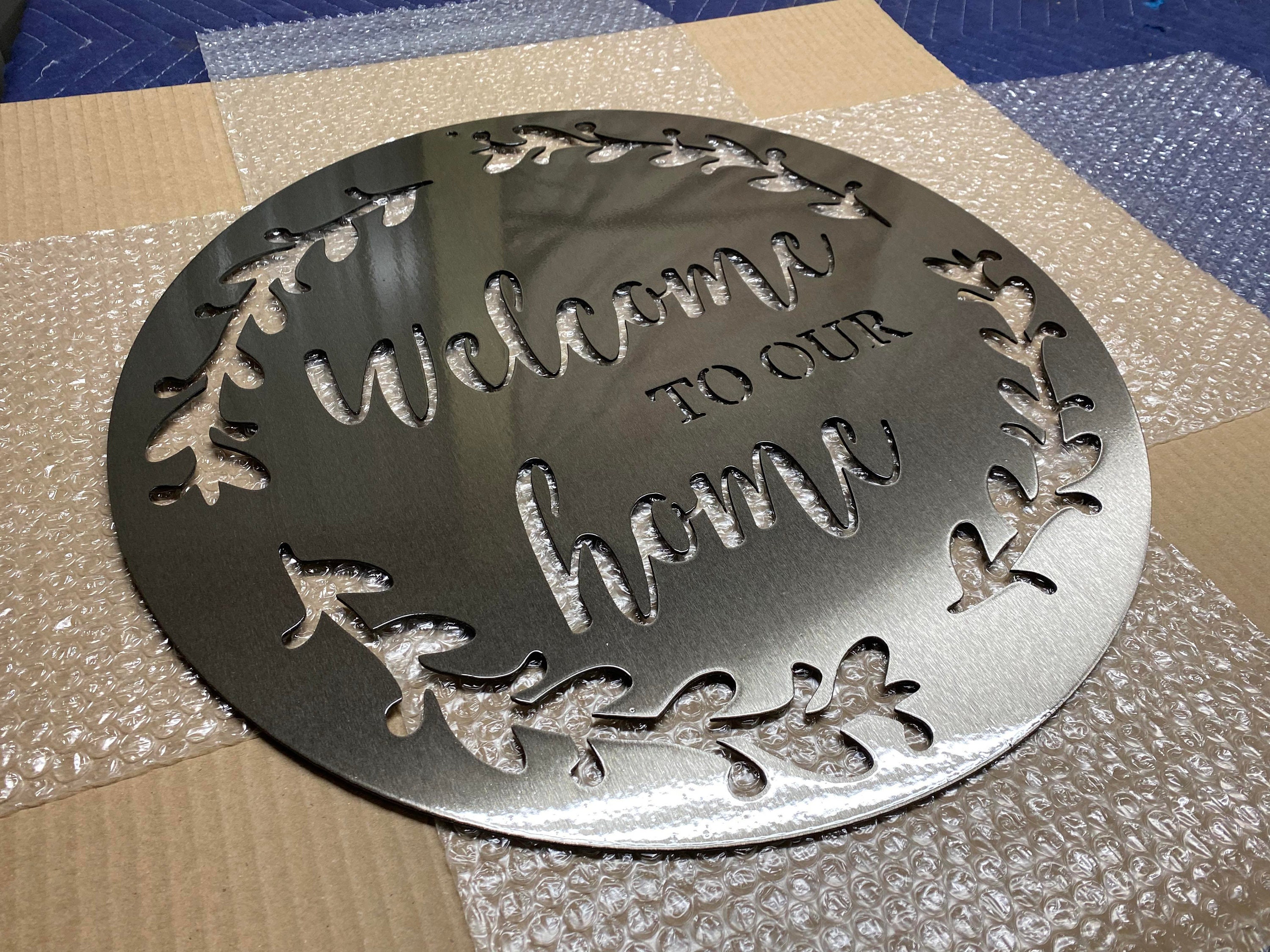 Welcome Sign Metal Welcome to Our Home Sign Metal Welcome - Etsy