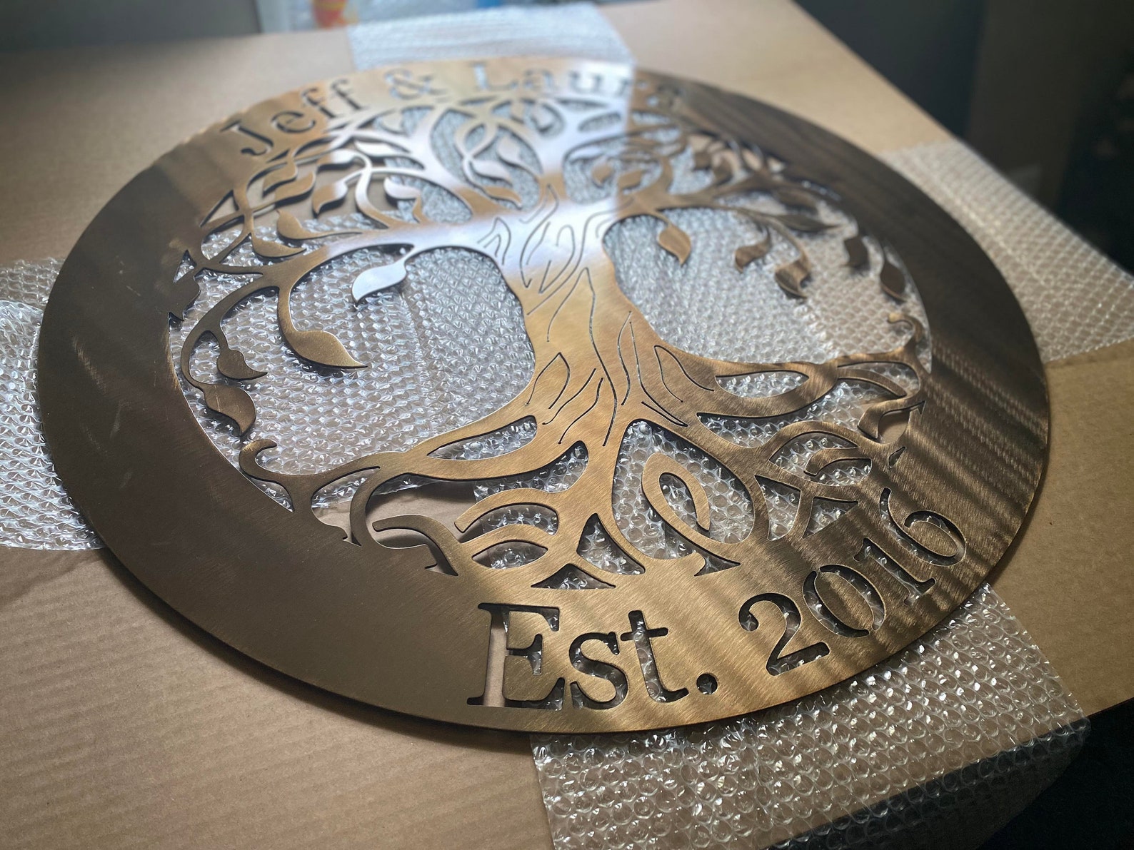 Metal Celtic Tree of Life Personalized Metal Tree of Life - Etsy