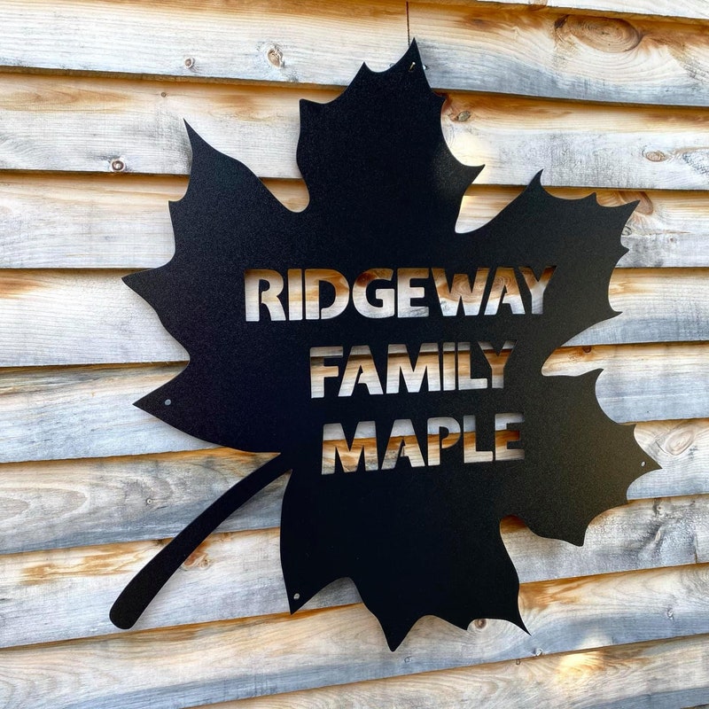 Maple Leaf Sign - Etsy