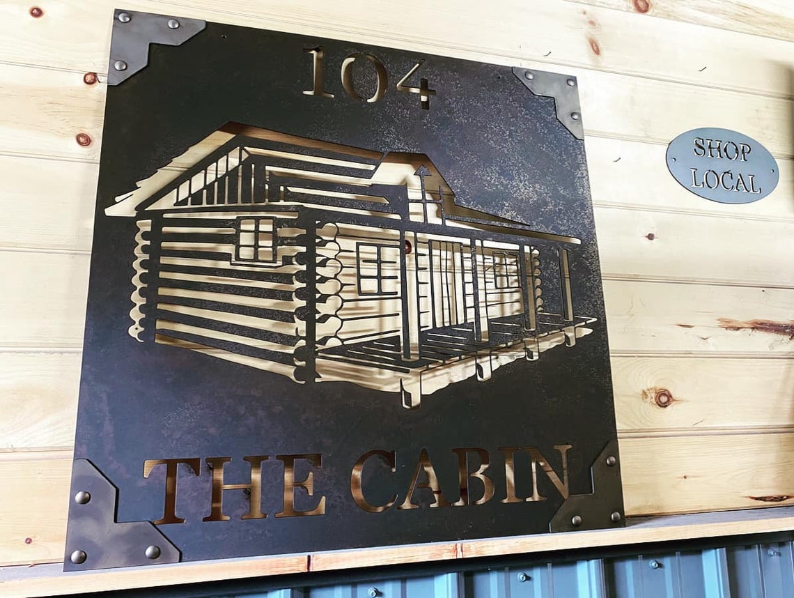 Metal Business Sign - Metal Business Logo Sign -personalized Metal Sign ...