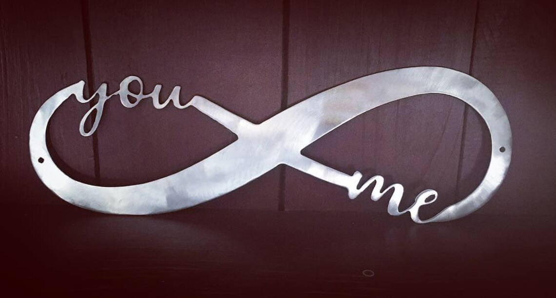 You & Me Infinity Sign Metal Infinity Sign 11th | Etsy