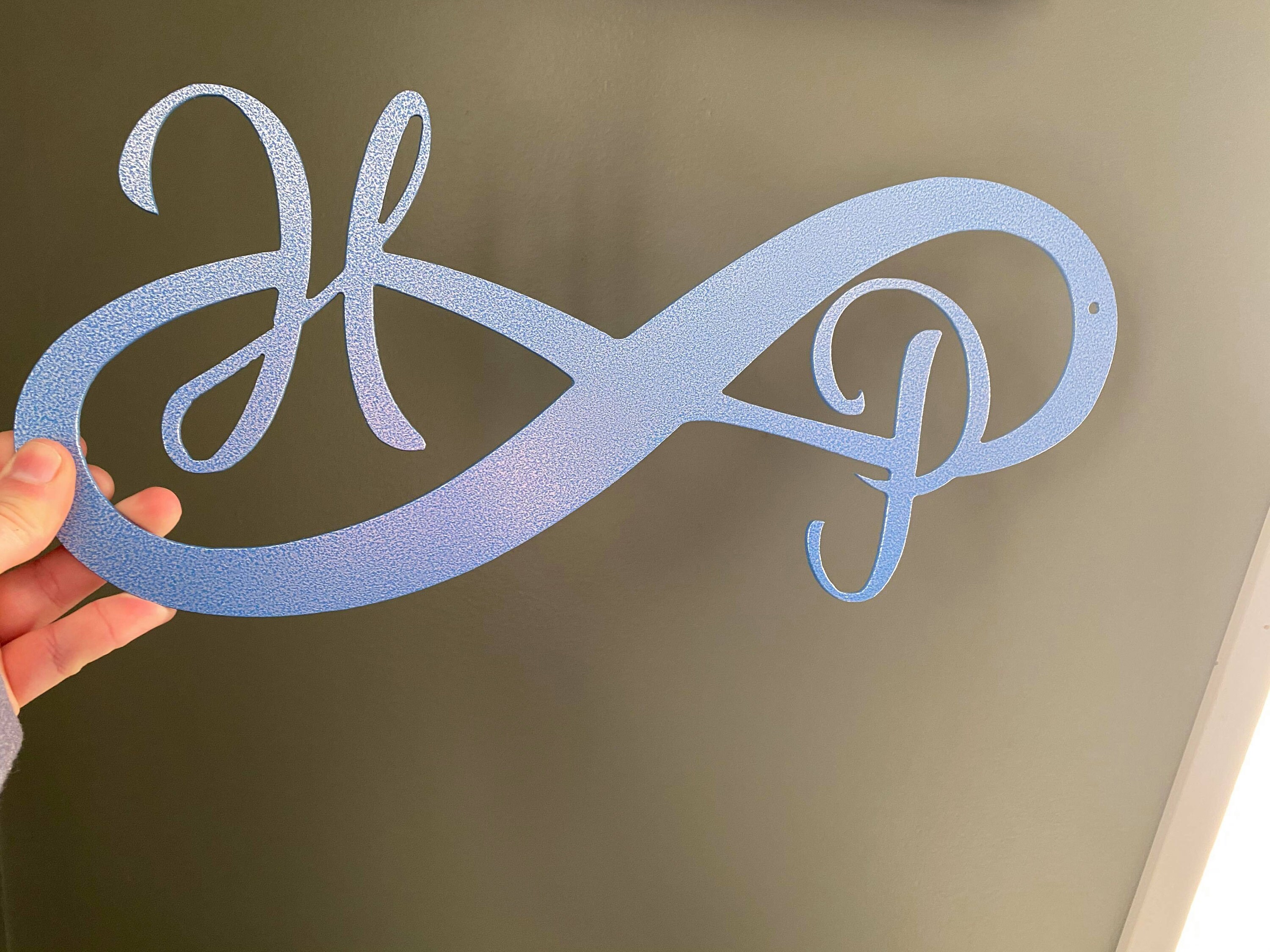 Metal Infinity Sign You and Me Sign Personalized Metal | Etsy