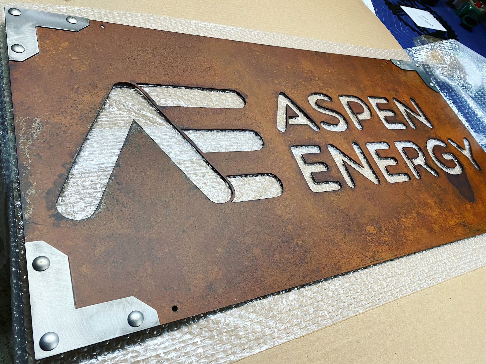 Metal Business Sign Metal Business Logo Sign personalized - Etsy