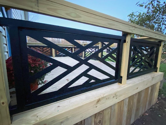 Custom Made Aluminum Railing Inserts Custom Privacy Screens - Etsy
